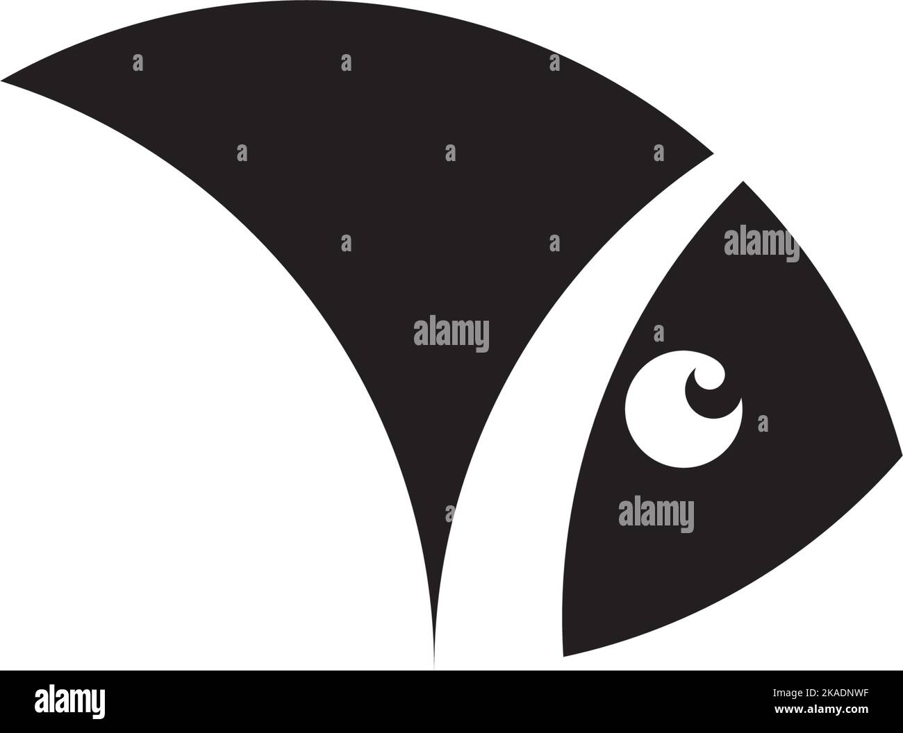 black fish logo vector icon design Stock Vector Image & Art - Alamy