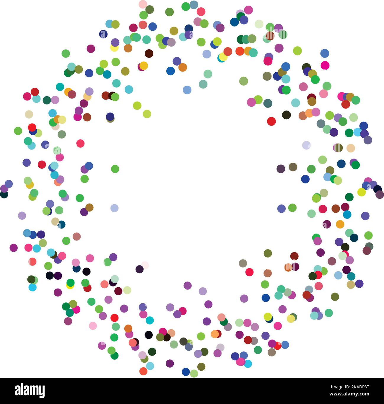 colorful circle particles vector background design Stock Vector Image ...