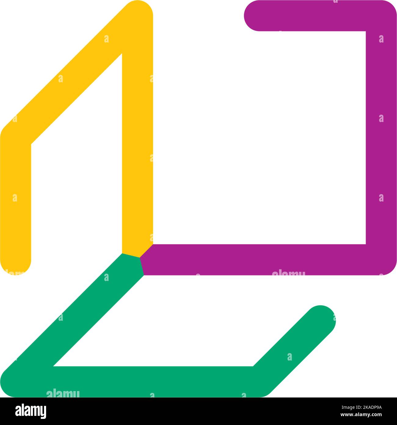 colorful logo cube box icon vector symbol Stock Vector Image & Art - Alamy