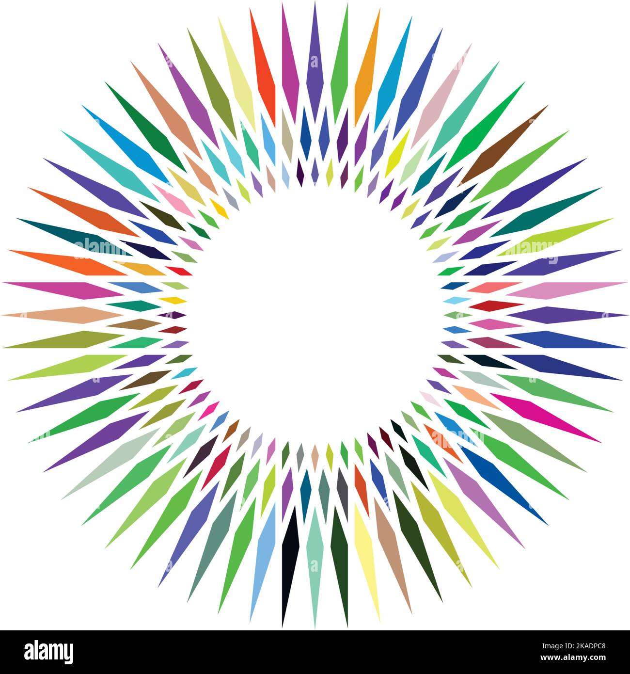 colorful circle sun rays logo icon vector element Stock Vector Image ...