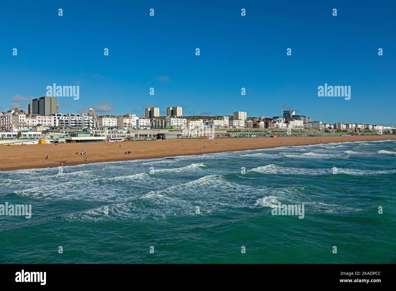 Seafront, sea, beach, Brighton, East Sussex, England, Great Britain ...