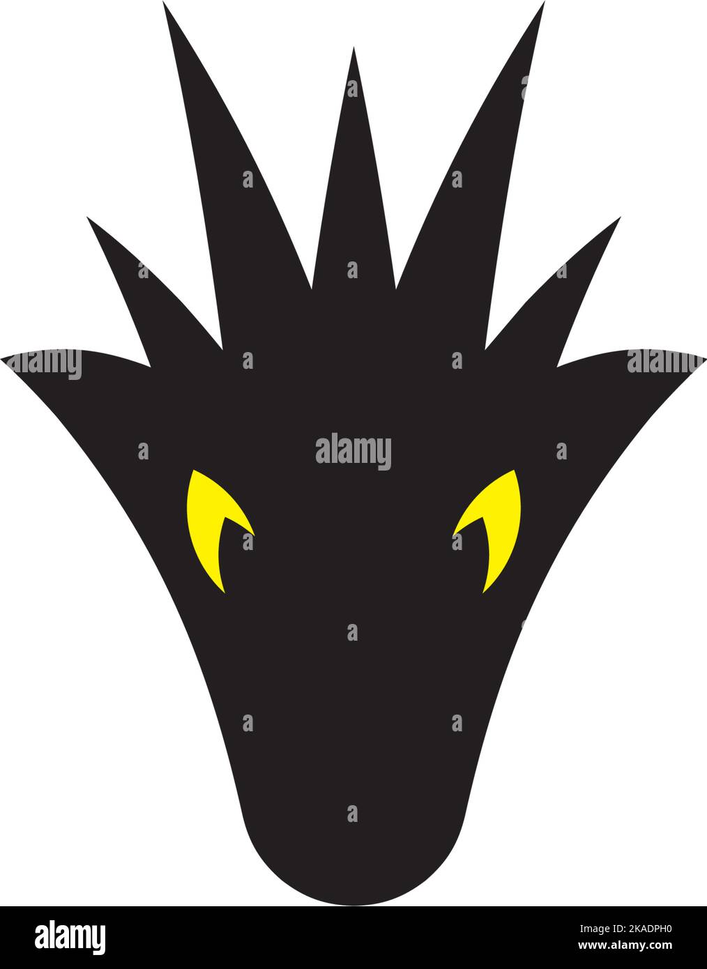 Dragon face vector hi-res stock photography and images - Alamy