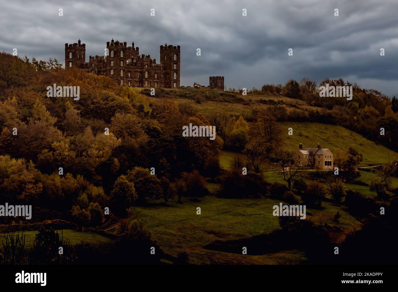 Riber Hall, Matlock, Derbyshire, England Stock Photo - Alamy