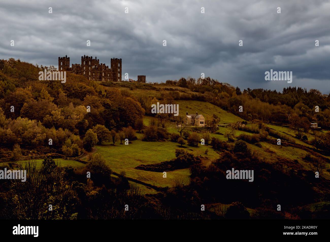 Riber Hall, Matlock, Derbyshire, England Stock Photo - Alamy