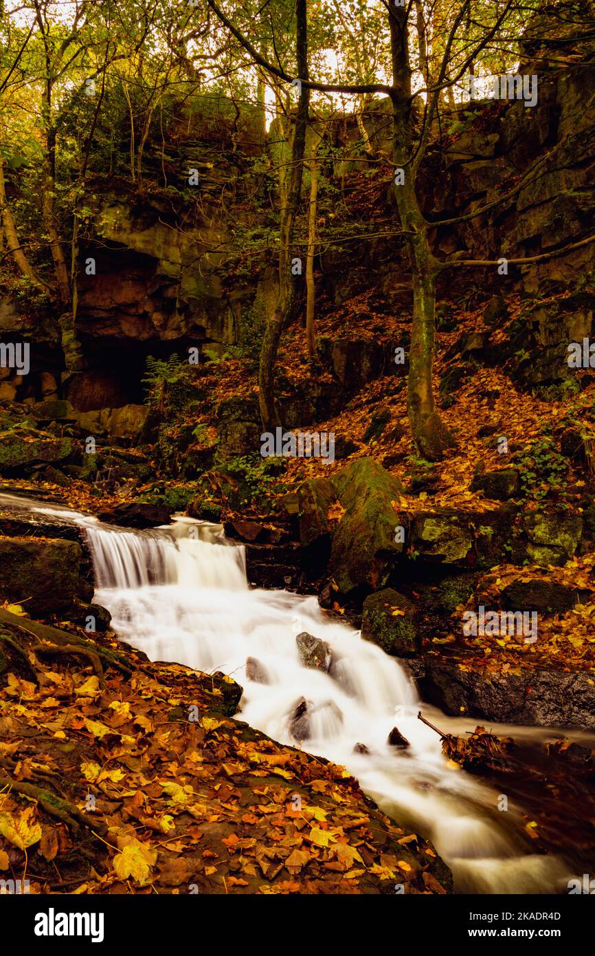 Lumsdale Fall, Matlock Derbyshire, England Stock Photo - Alamy