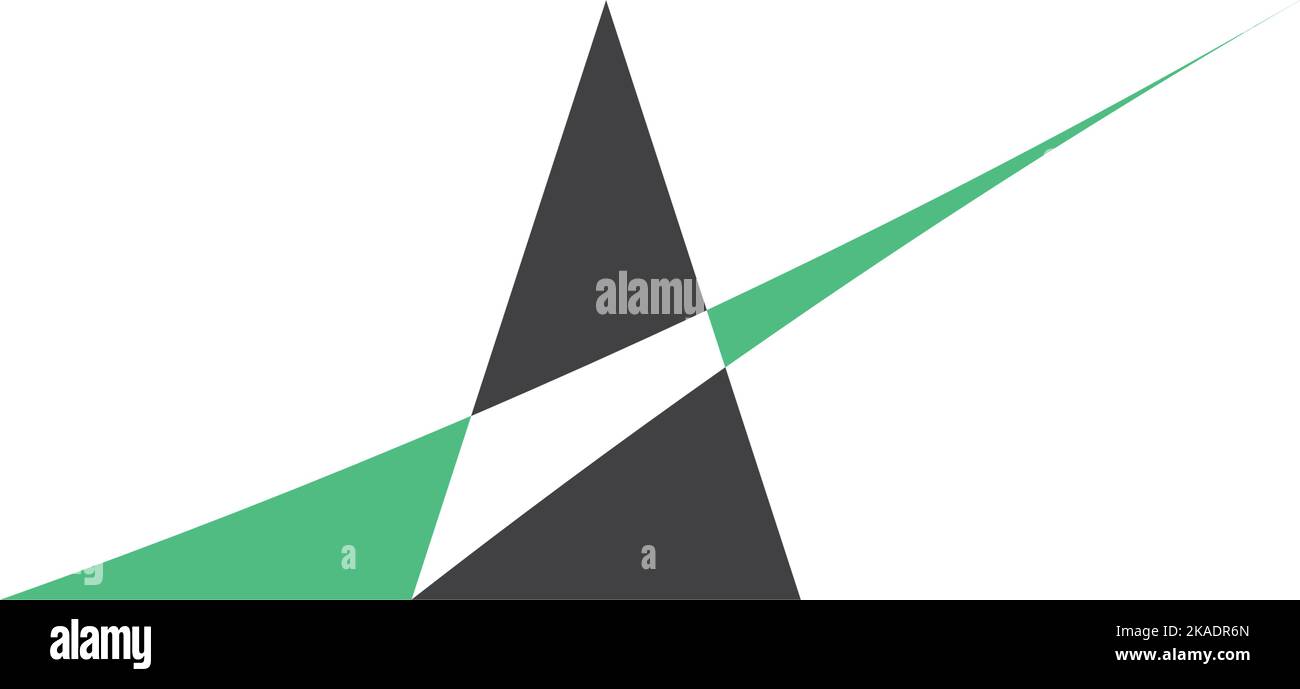 geometric triangle letter a logo vector Stock Vector Image & Art - Alamy