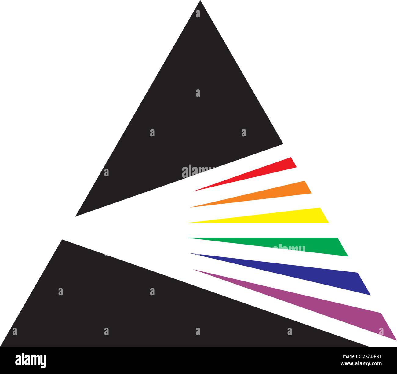 glass prism light spectrum dispersion logo icon vector Stock Vector ... glass prism light spectrum dispersion logo icon vector Stock Vector ...