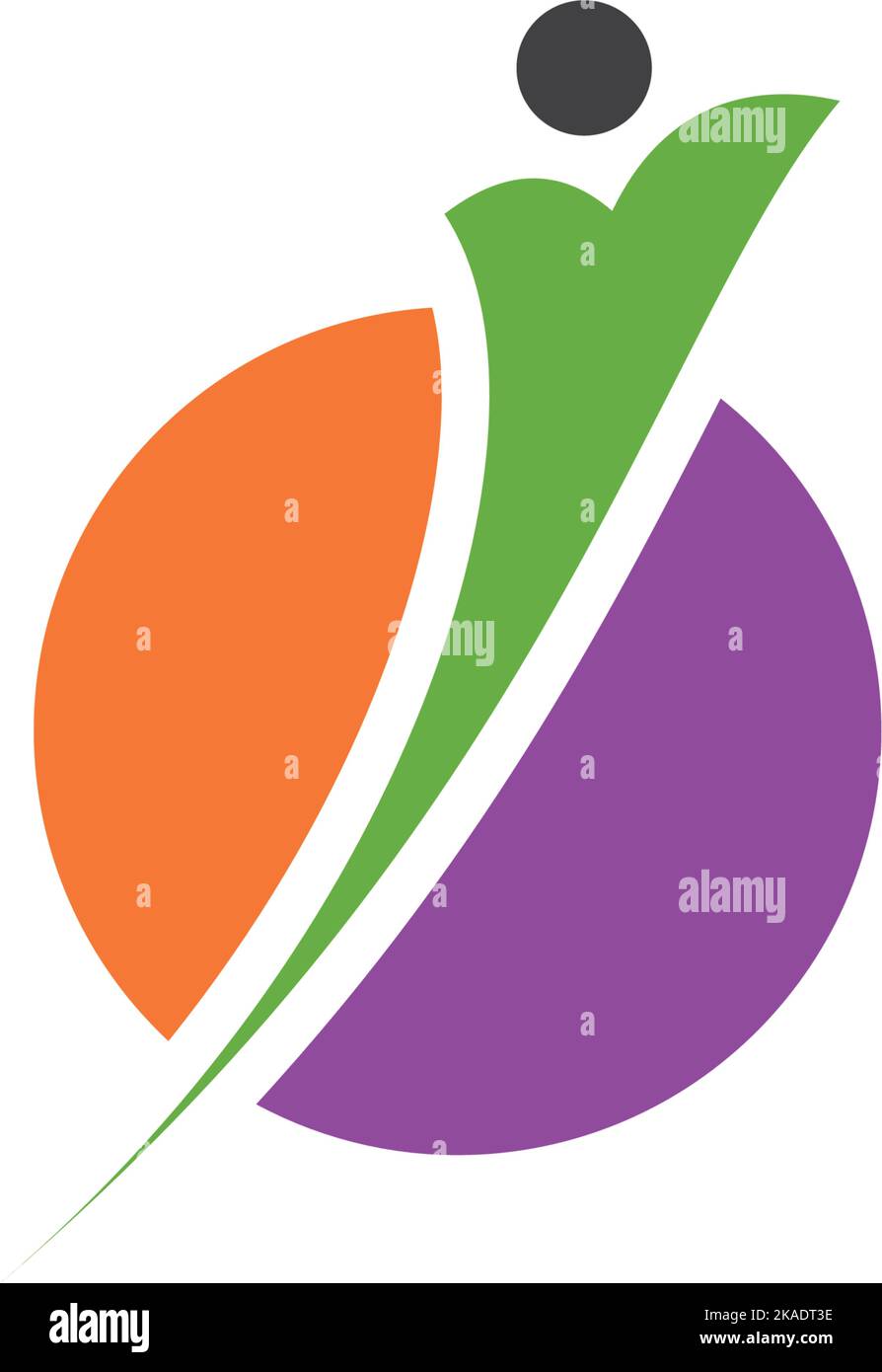 healthy man fly logo icon vector design Stock Vector Image & Art - Alamy