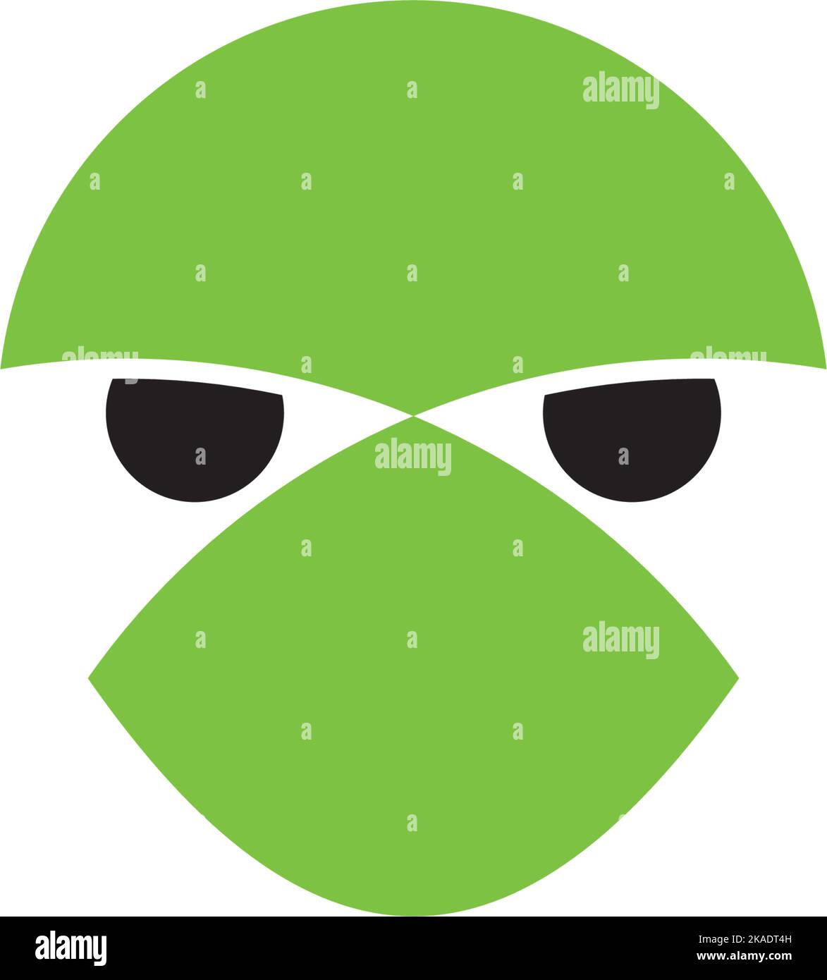 green alien face logo icon design Stock Vector Image & Art - Alamy