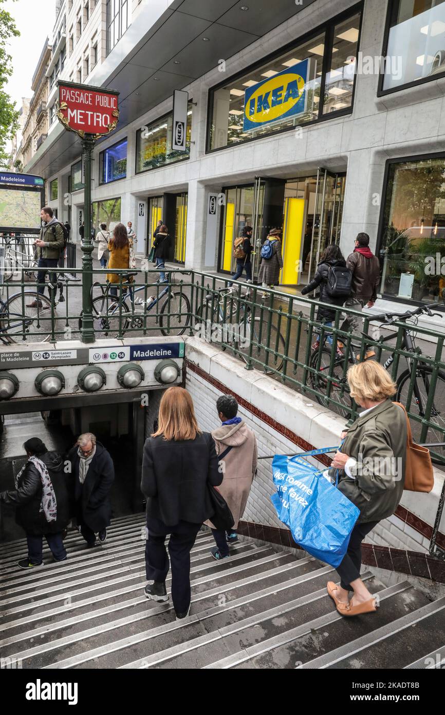 IKEA PARIS LA MADELEINE Stock Photo - Alamy