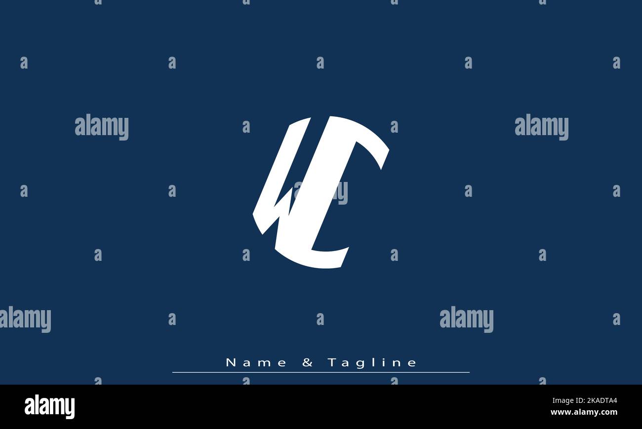 Alphabet letters Initials Monogram logo WC , CW Stock Vector Image ...