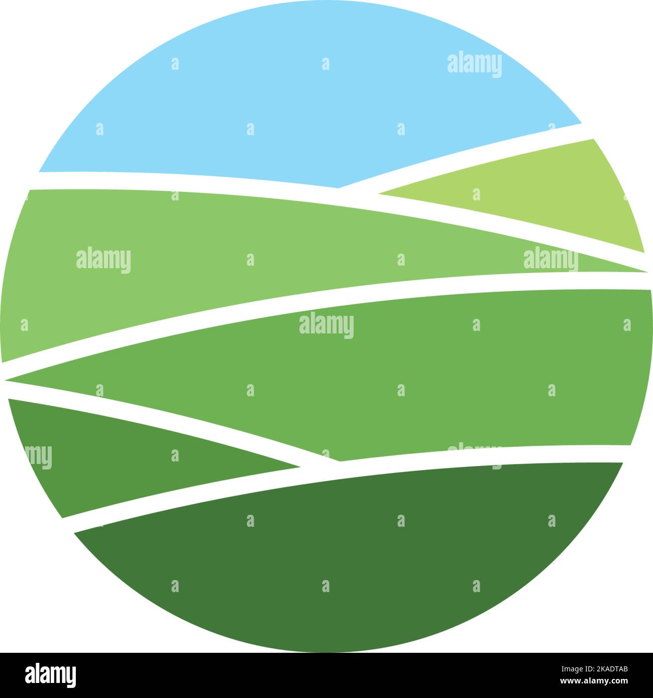 green field farm icon logo vector design Stock Vector Image & Art - Alamy