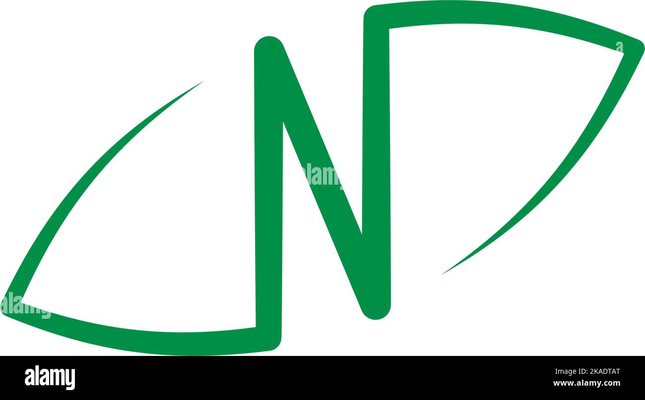 Letter n leaf Cut Out Stock Images & Pictures - Alamy
