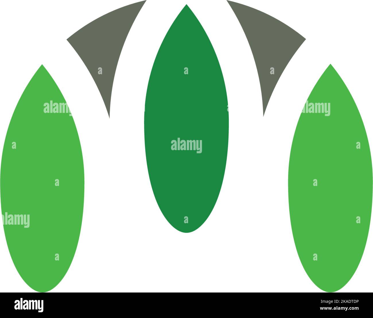 M leaves Stock Vector Images - Alamy