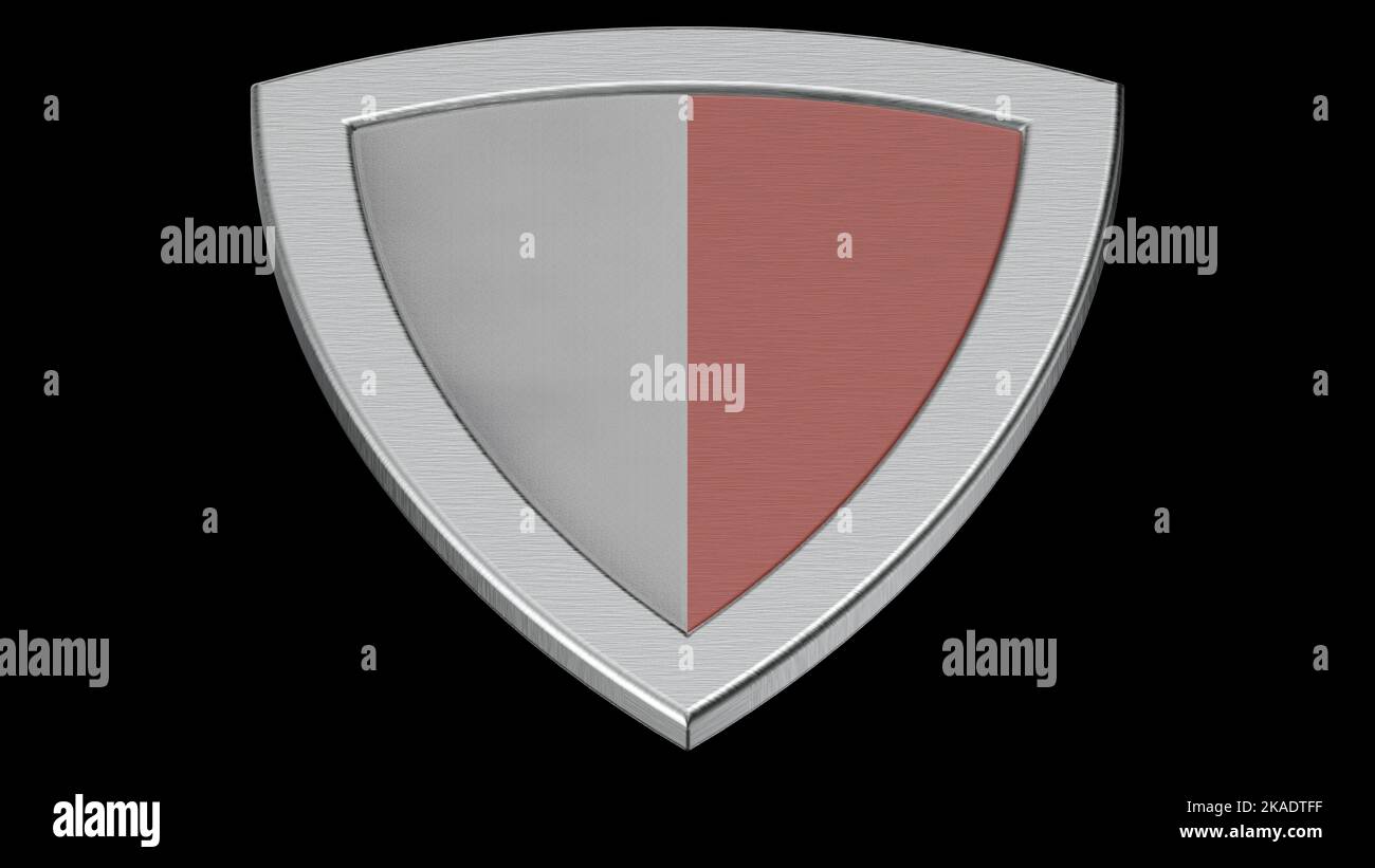 Golden red shield red ribbon hi-res stock photography and images - Alamy