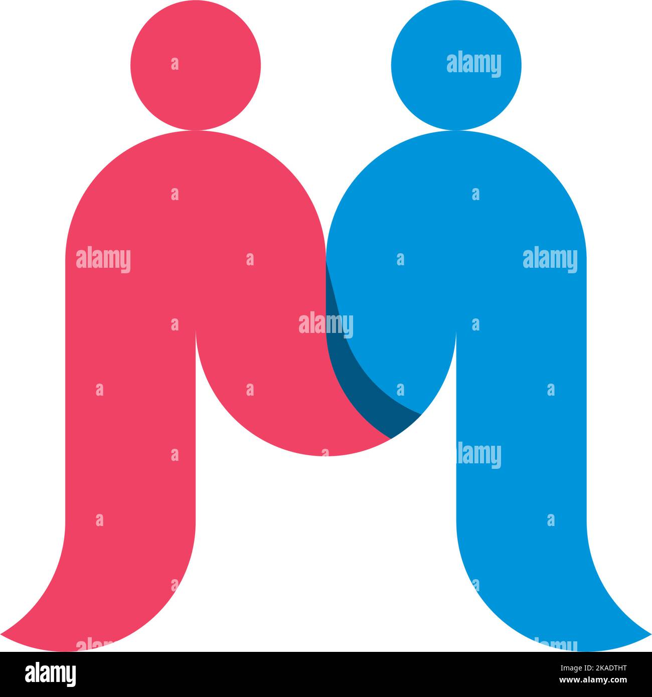 letter m people hold hands logo vector design Stock Vector Image & Art ...