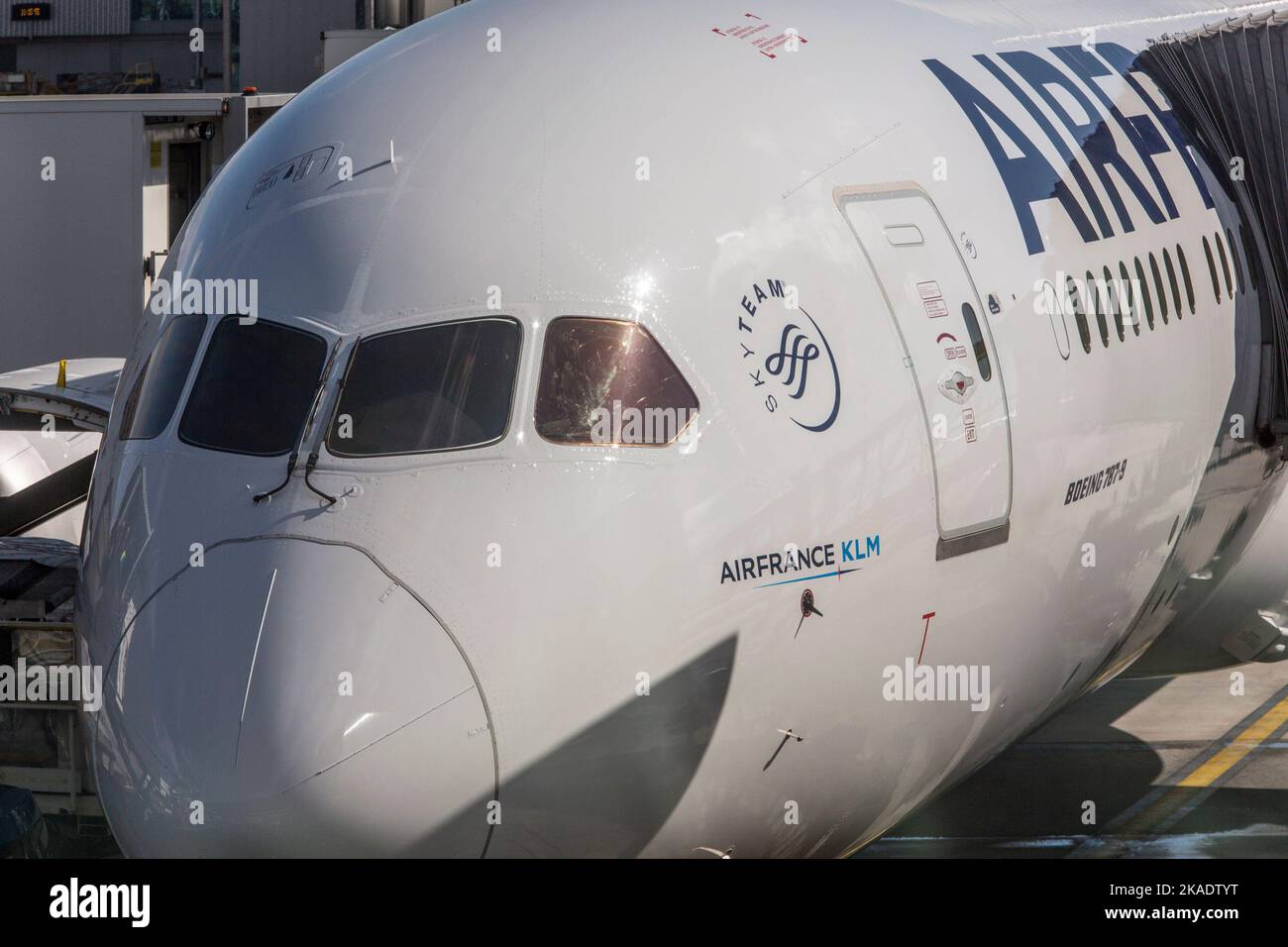 ROISSY CHARLES DE GAULLE AIRPORT AIR FRANCE PLANES Stock Photo - Alamy