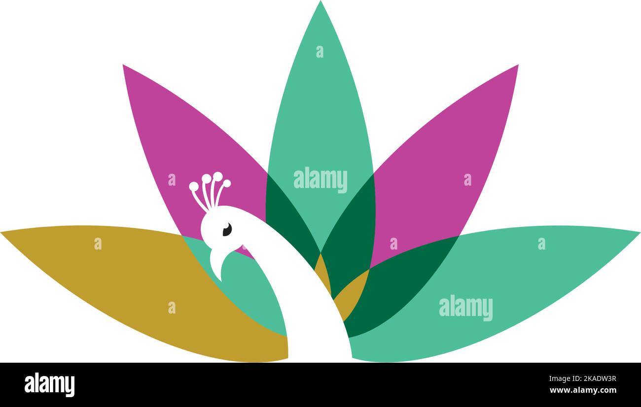 peacock logo vector icon design element Stock Vector Image & Art - Alamy