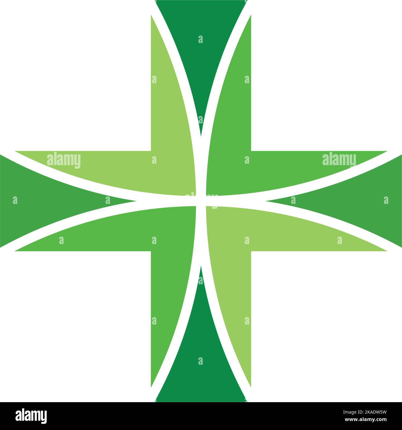 green cross logo icon health symbol sign Stock Vector Image & Art - Alamy