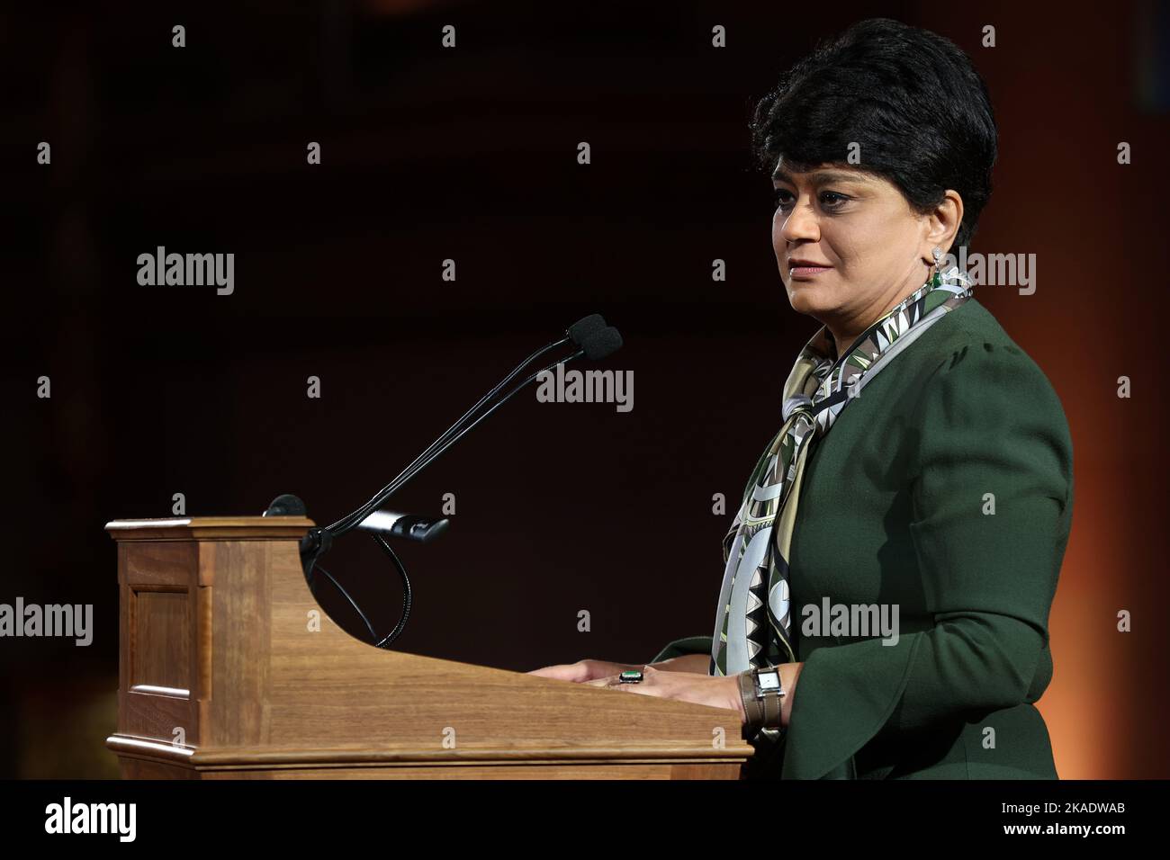 Prudential Chair Baroness, Shriti Vadera, during a ceremony ...