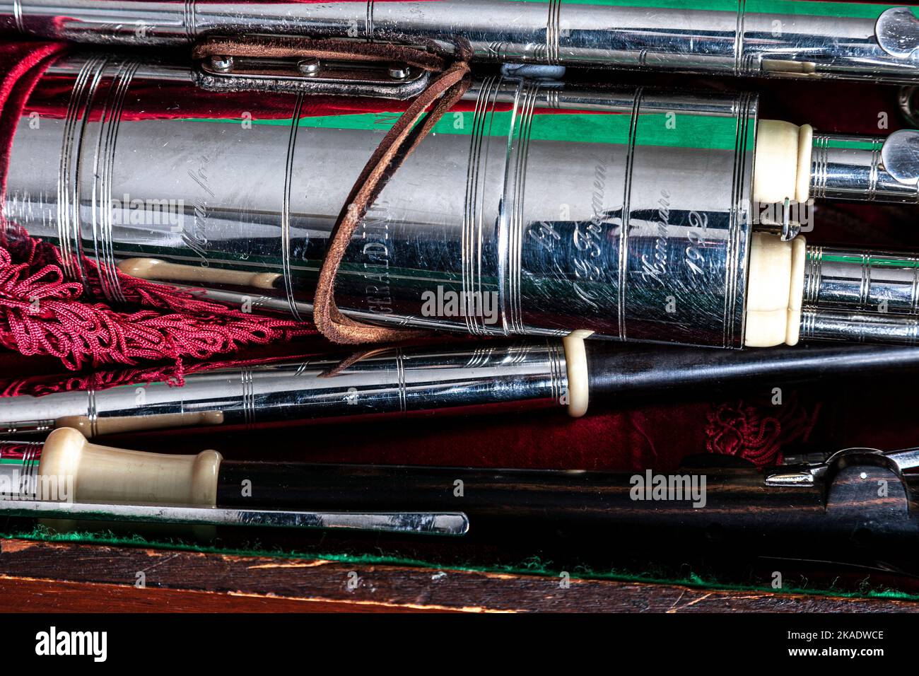 Close up of Irish uilleann pipes Stock Photo - Alamy