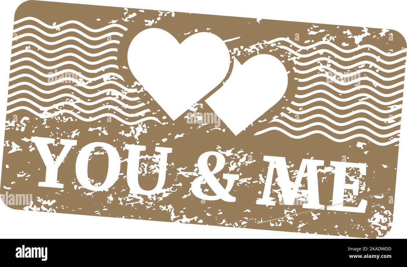 Love letter postal stamp. Romantic mail badge Stock Vector Image & Art ...