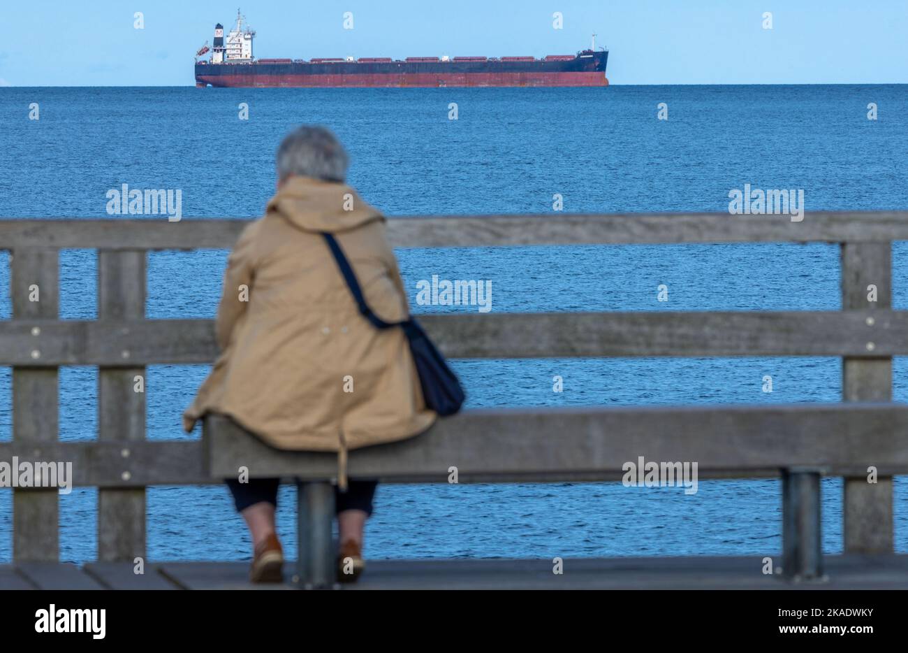 Binz, Germany. 23rd Sep, 2022. The 230-meter-long cargo ship ...