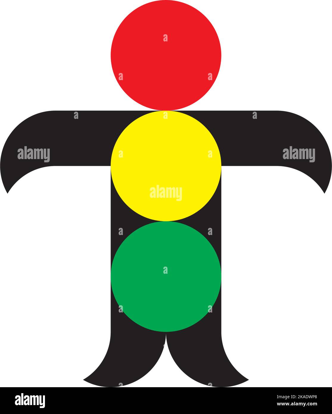 semaphore man vector logo icon design Stock Vector Image & Art - Alamy