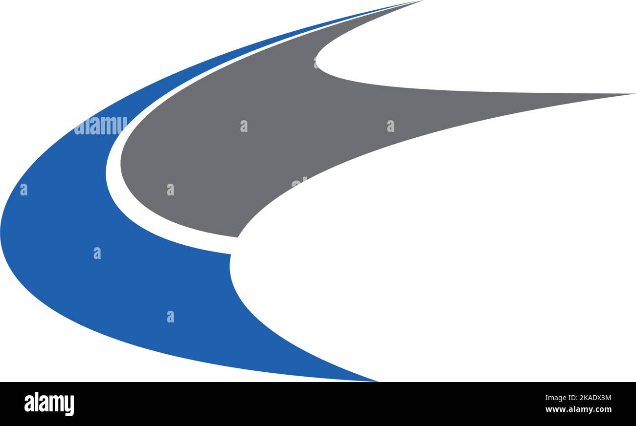 road stylized highway logo icon design Stock Vector Image & Art - Alamy