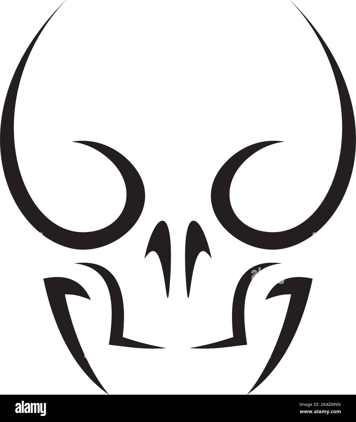 skeleton skull vector logo icon design Stock Vector Image & Art - Alamy