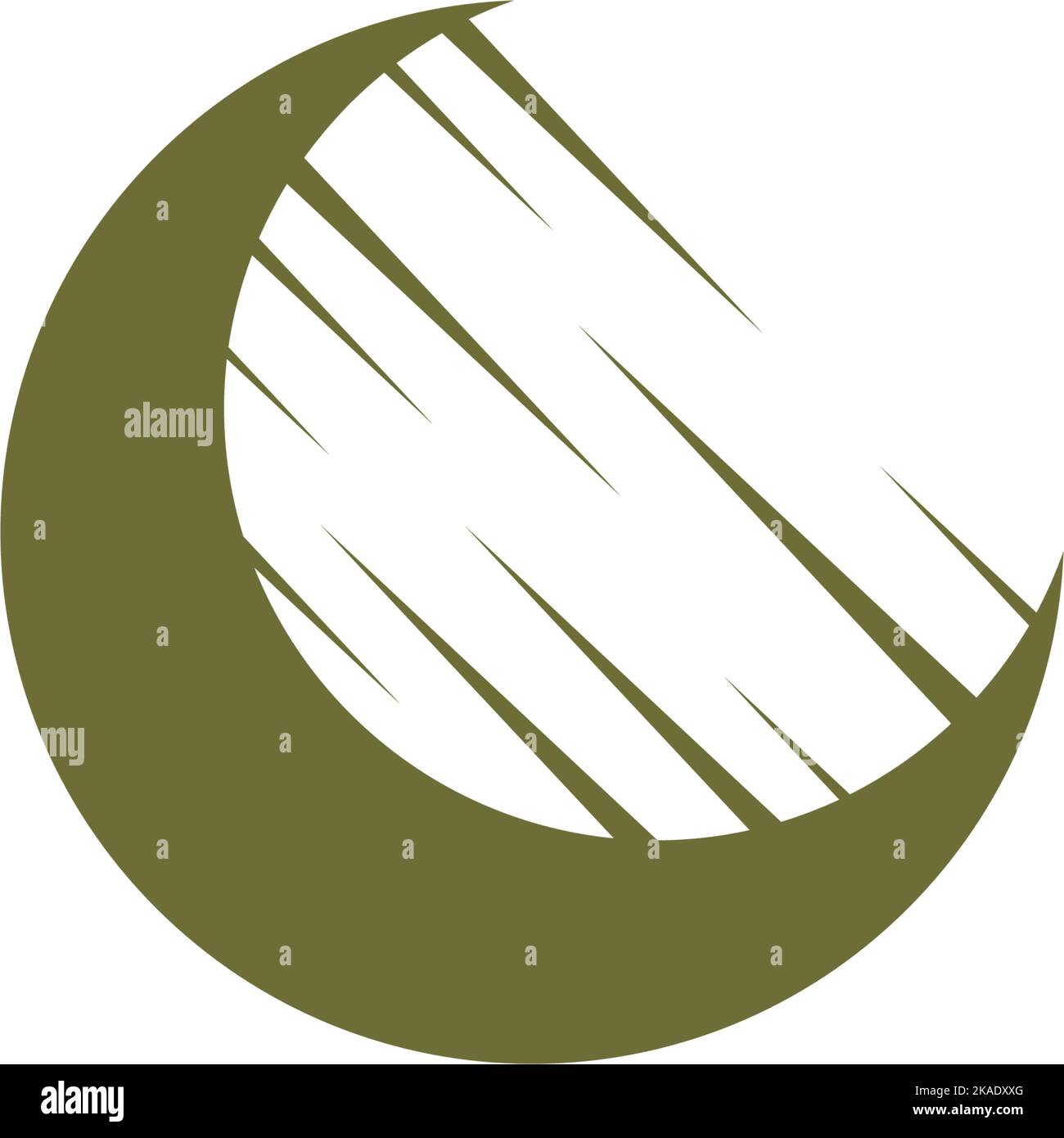 stylized moon vector icon logo symbol Stock Vector Image & Art - Alamy