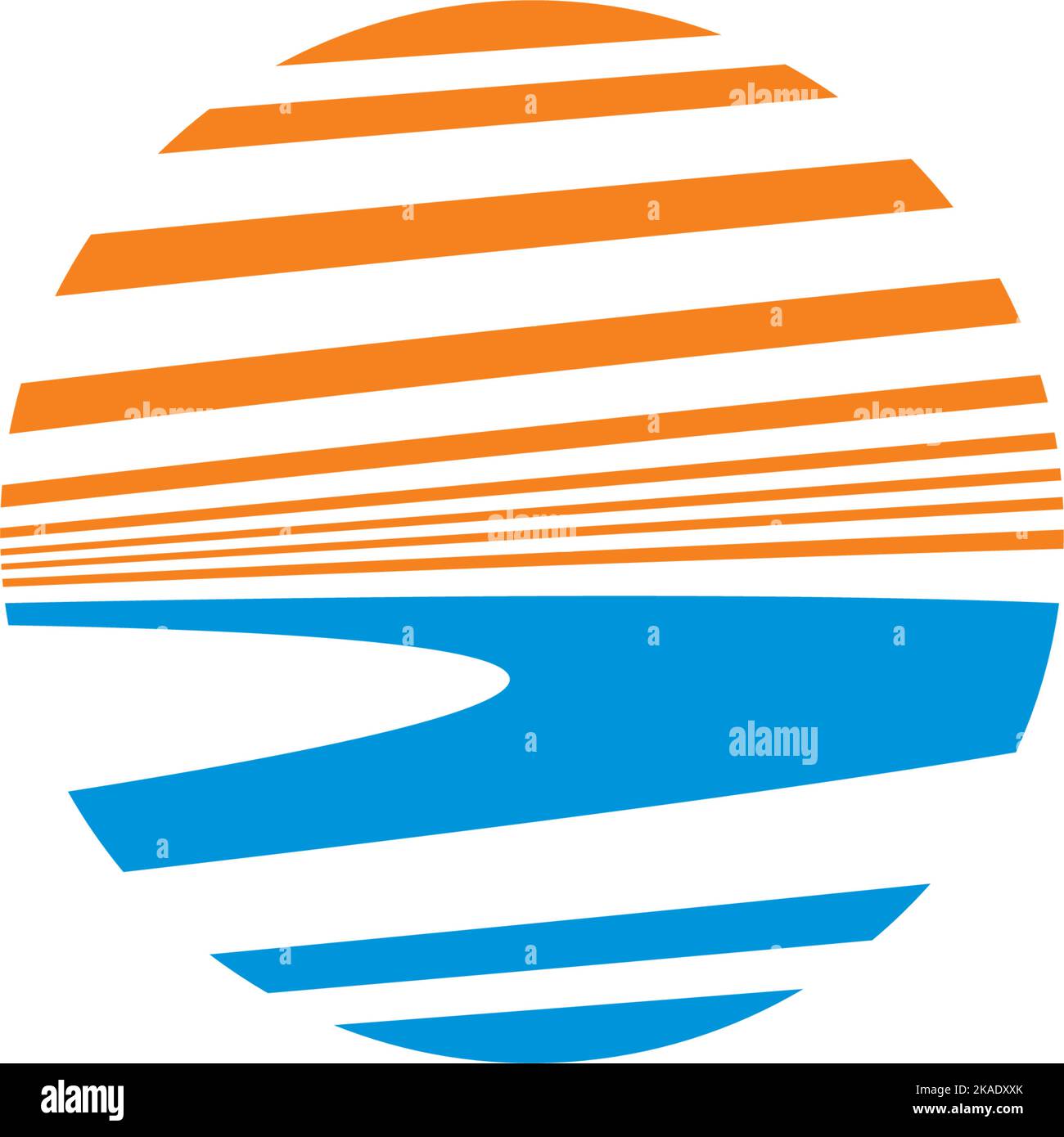 Beach sunset panorama Stock Vector Images - Alamy