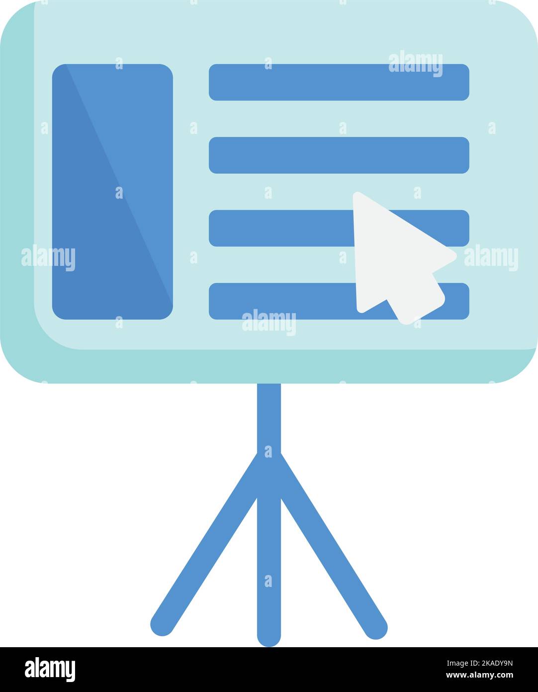 presentation board icon Stock Vector Image & Art - Alamy