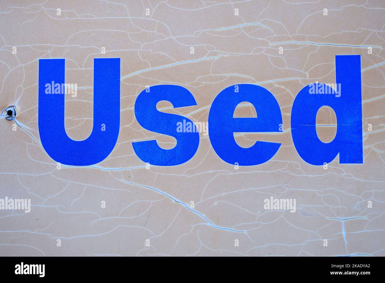 Old textured weathered sign for shopping word used Stock Photo - Alamy