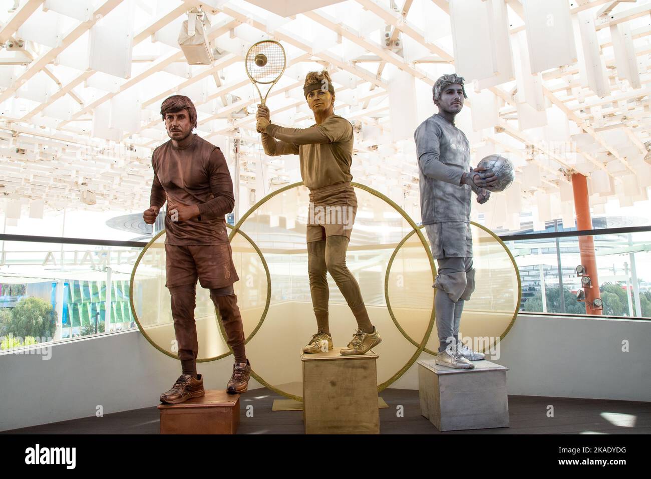 Male tennis player running hi-res stock photography and images - Alamy