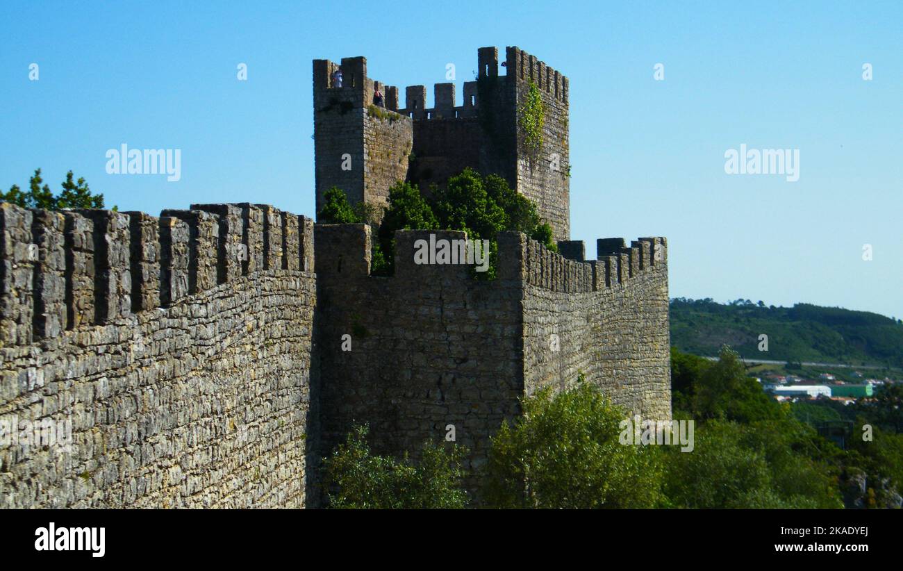 A closeup of a medieval Castle ruins on top of a mountain Stock Photo ...