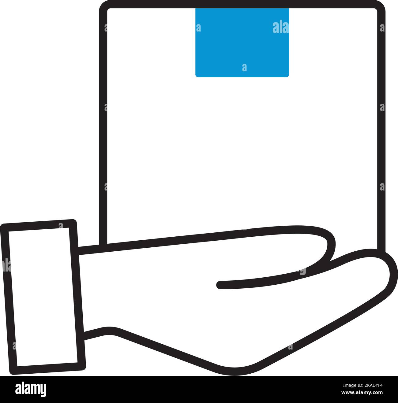 hand holding a package Stock Vector Image & Art - Alamy