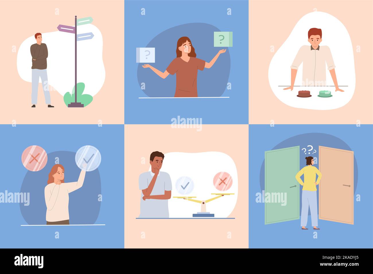 People Making Decisions Set Stock Vector Image & Art - Alamy