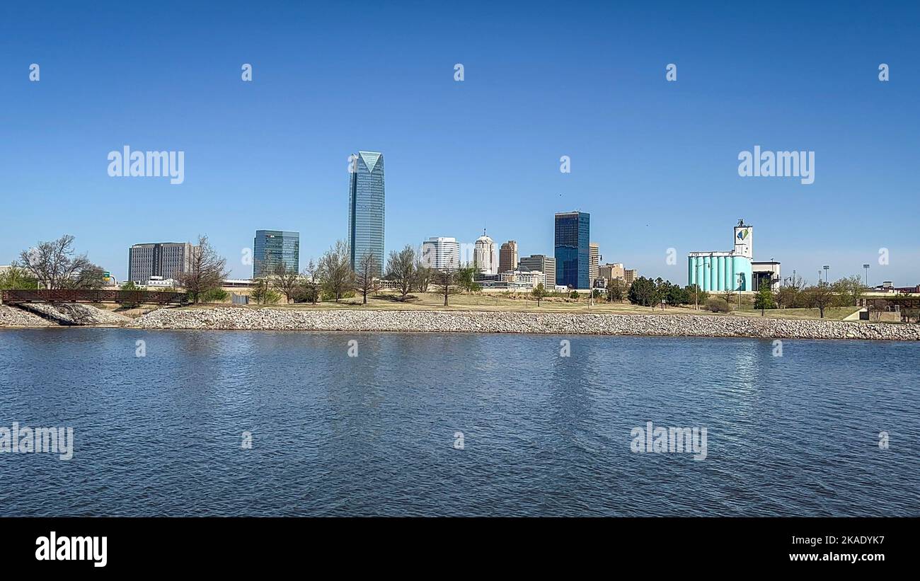 Oklahoma city downtown skyline view hi-res stock photography and images ...
