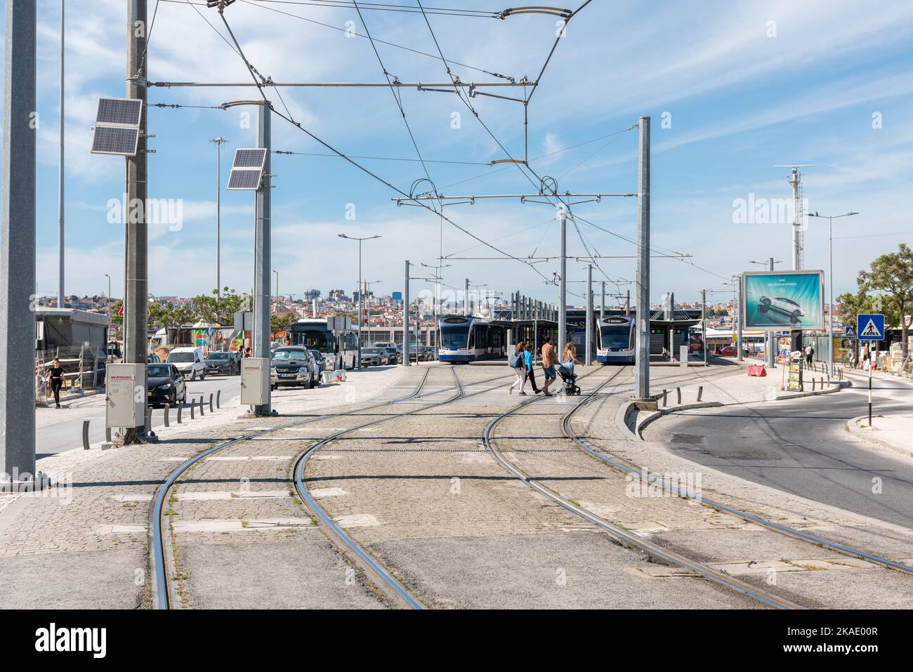 View railway station passing cars hi-res stock photography and images ...