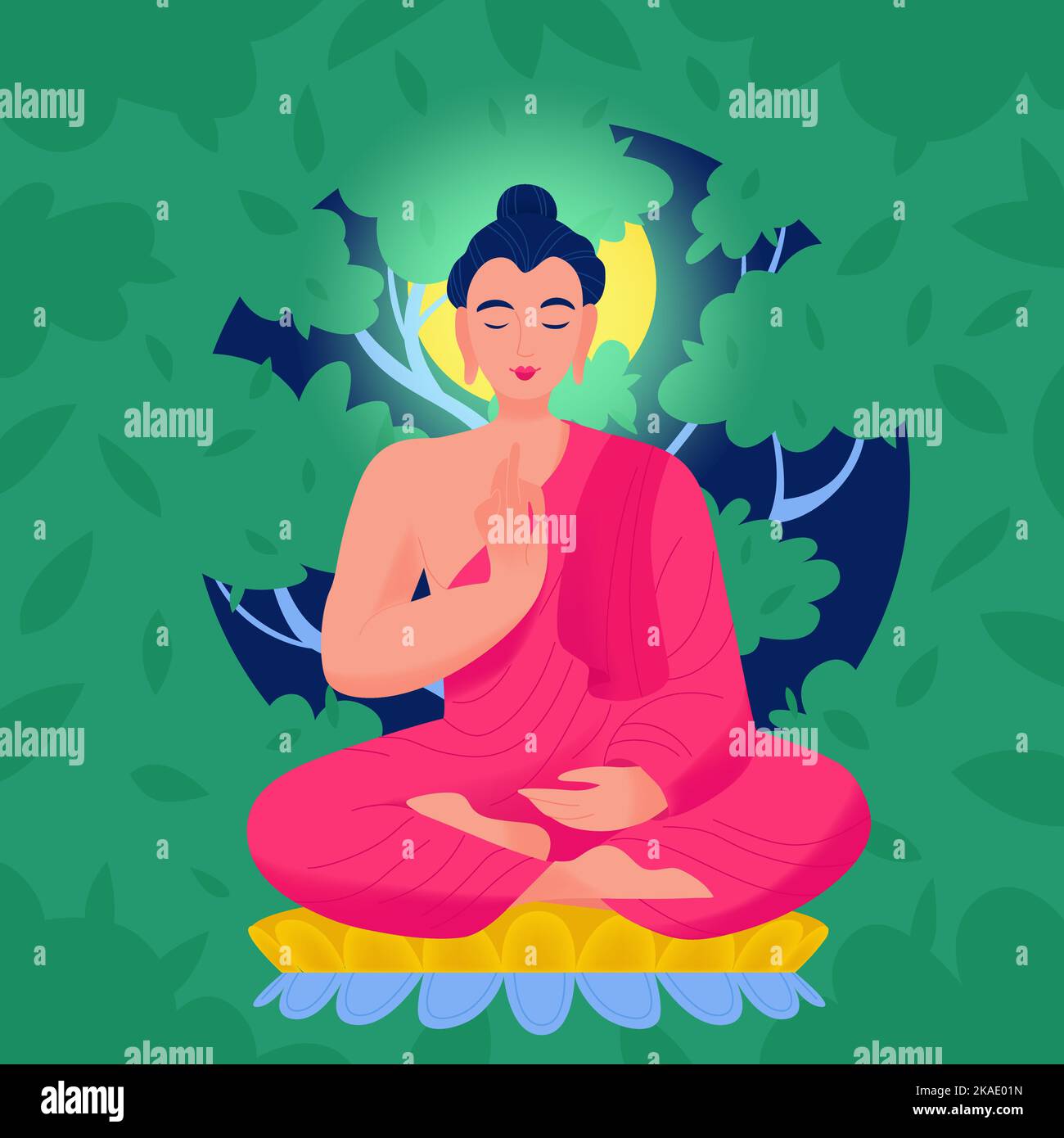 Lord buddha deity Stock Vector Images - Alamy