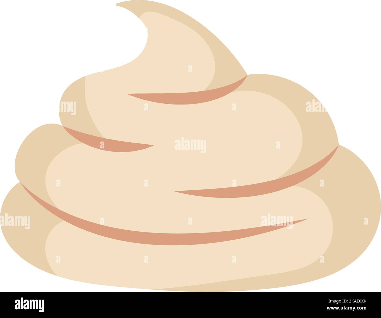Swirl of whipped cream Stock Vector Images - Alamy
