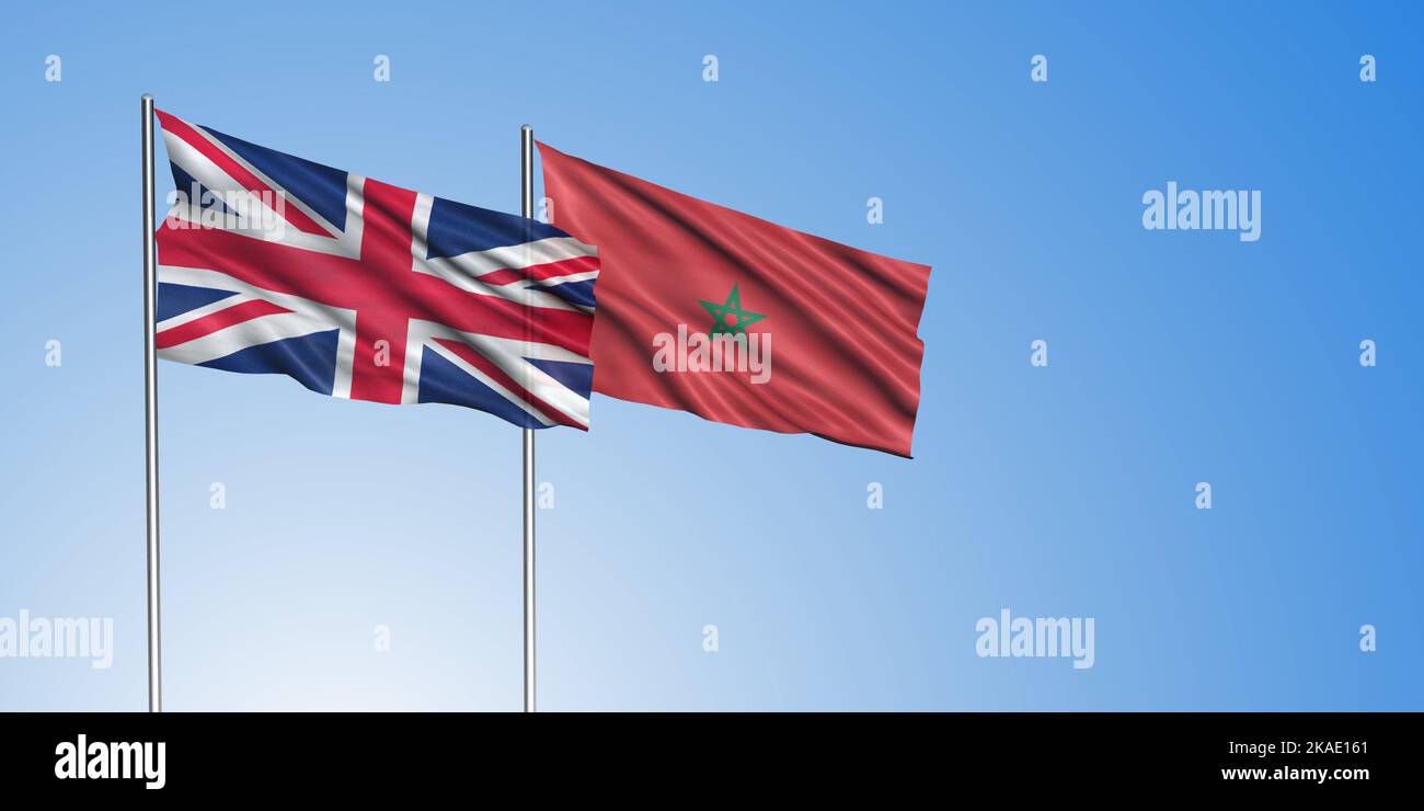 United kingdom morocco flag hi-res stock photography and images - Alamy