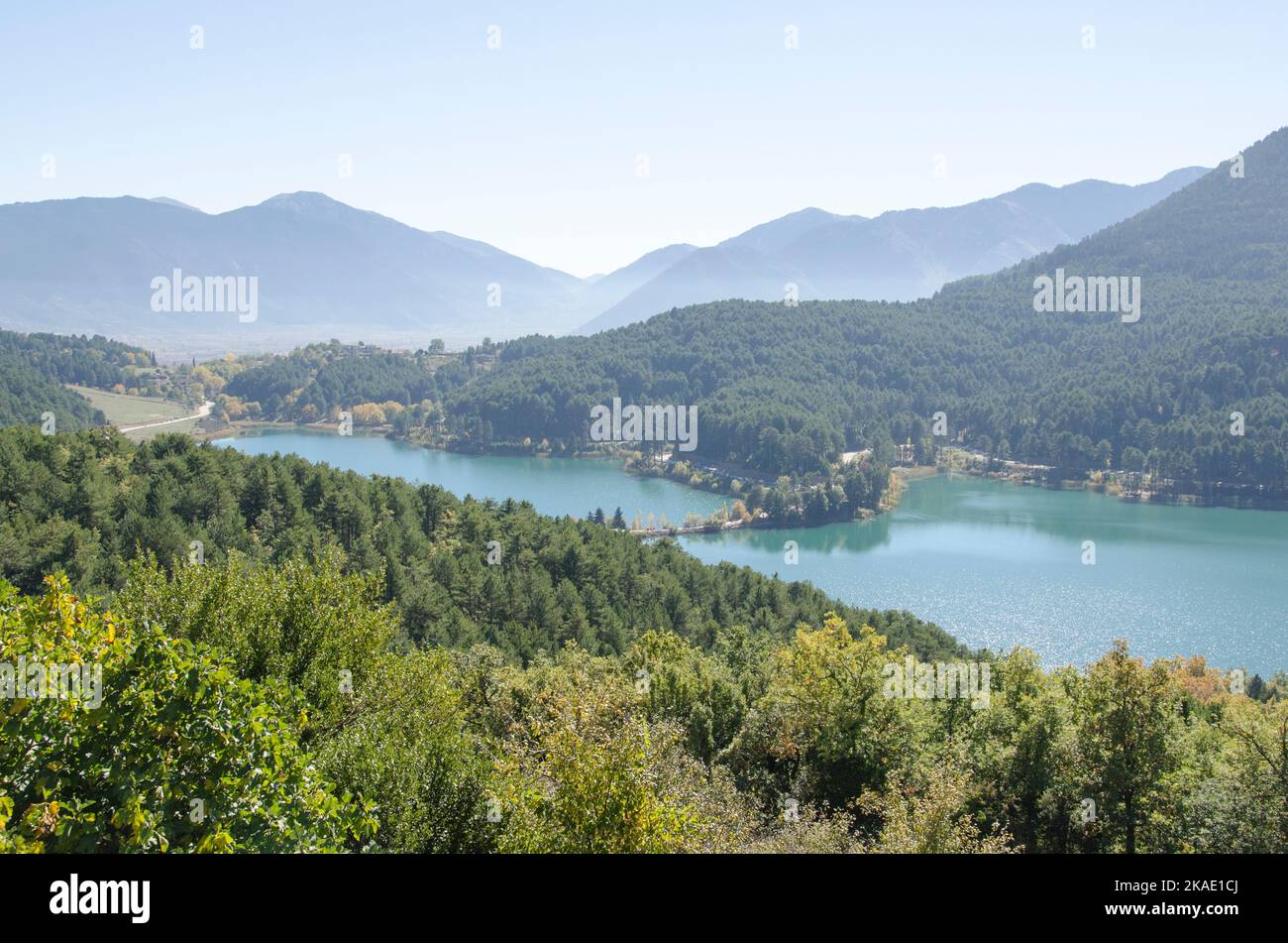 Lake Doxa is an artificial lake at an altitude of 900 meters, located ...
