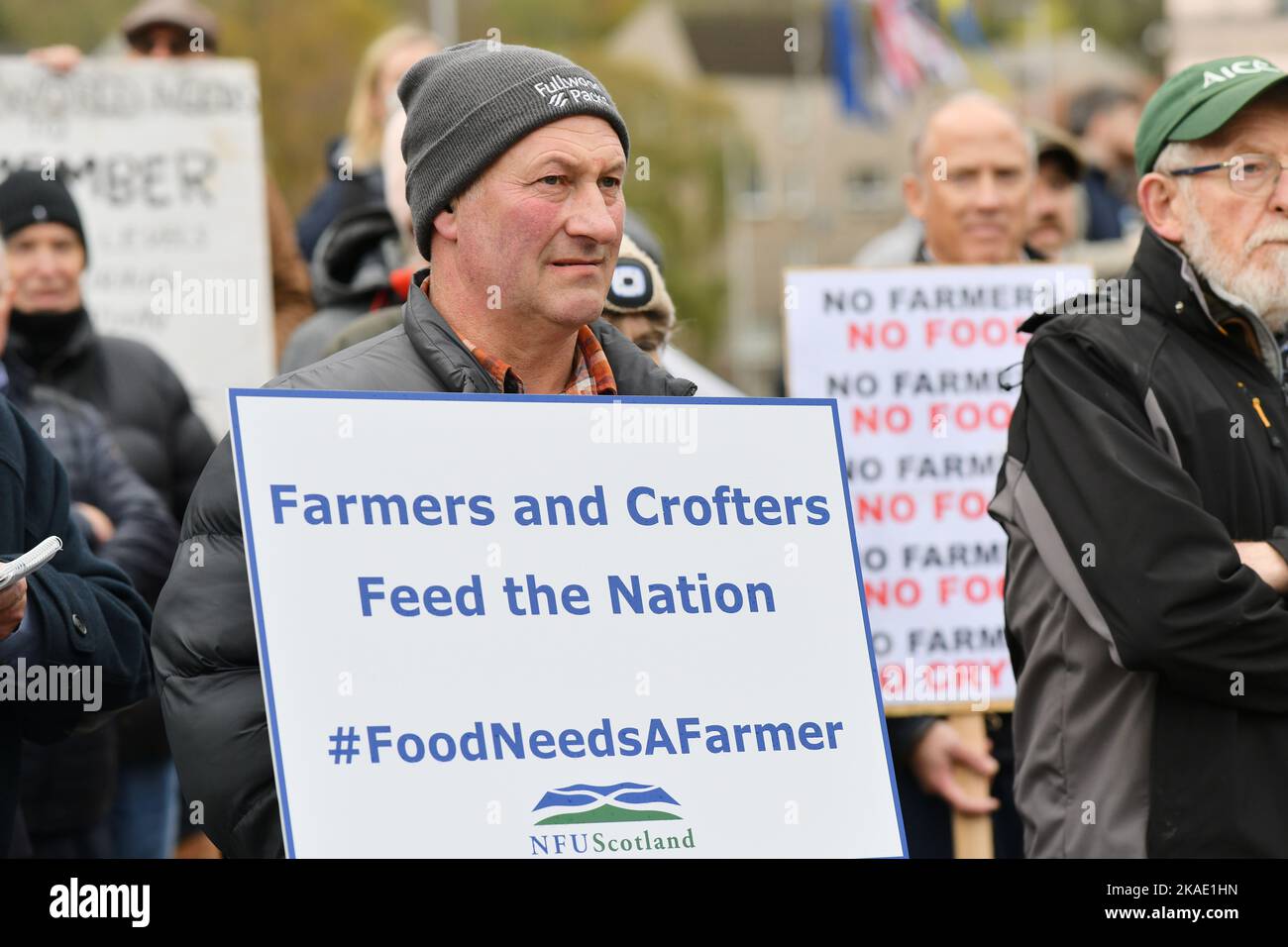 Edinburgh Scotland, UK 02 November 2022. A NFU Scotland Rally takes ...