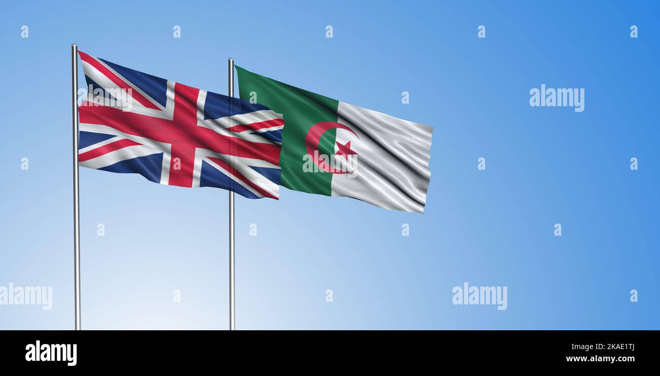 England algeria flag hi-res stock photography and images - Alamy