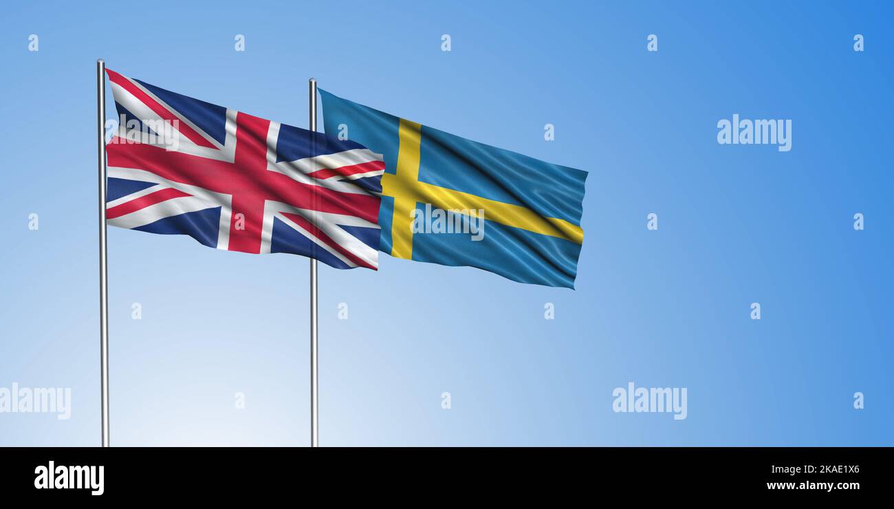 Sweden united kingdom flag hi-res stock photography and images - Alamy