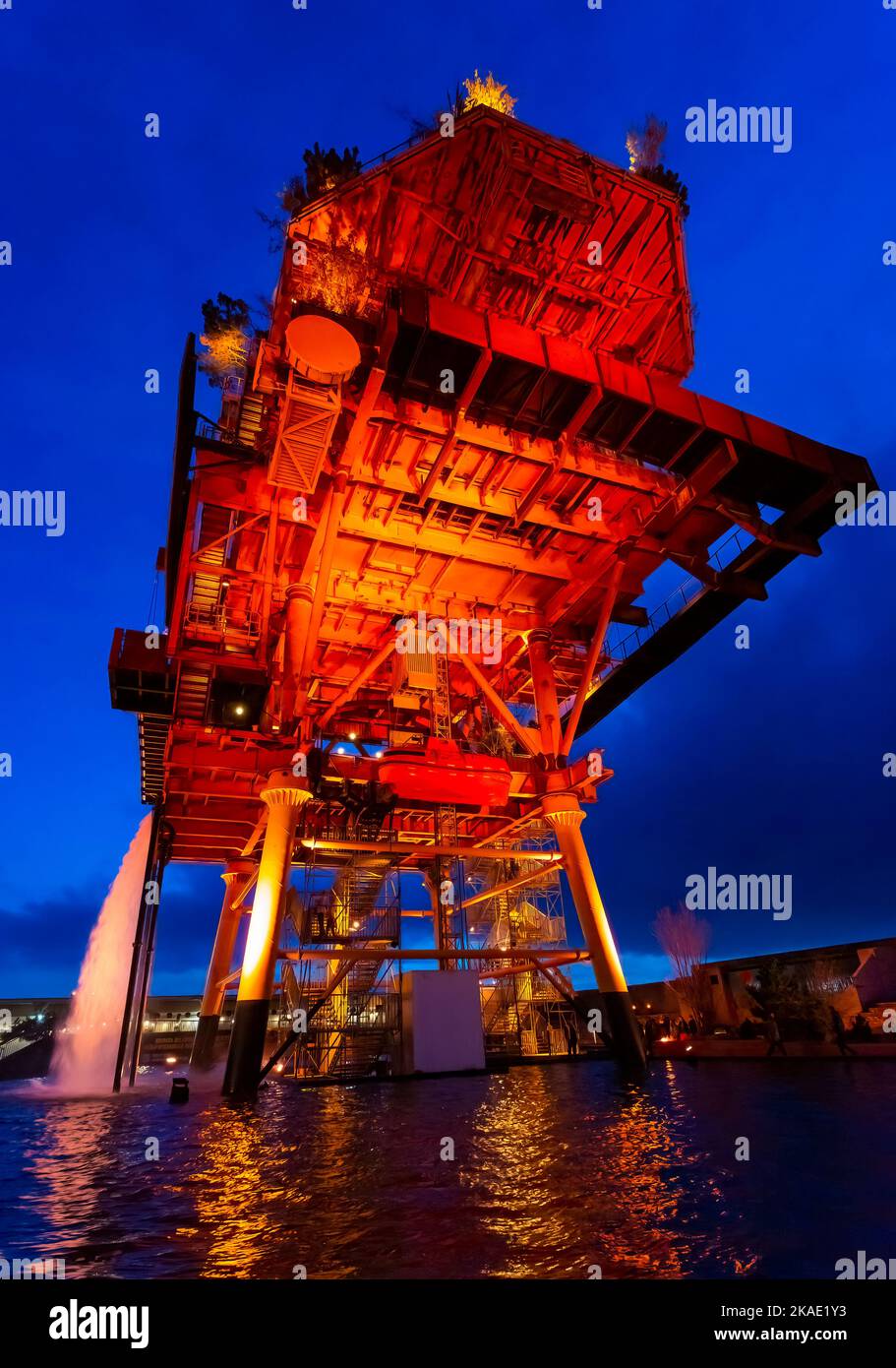 See Monster, an art installation made from a former oil rig re ...