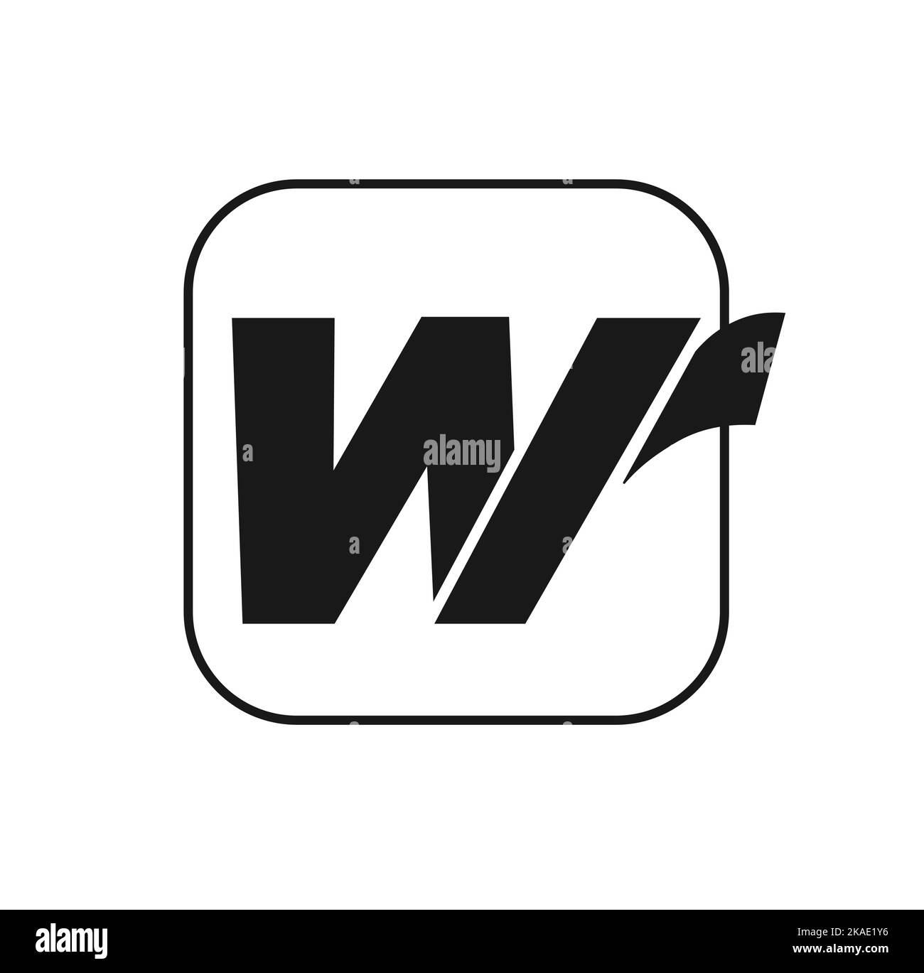 A vector illustration of a "wr" company brand logo Stock Vector Image ...