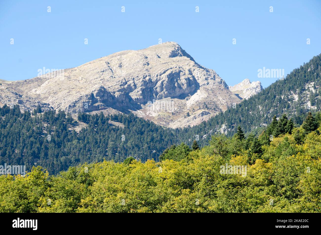Lake Doxa is an artificial lake at an altitude of 900 meters, located ...